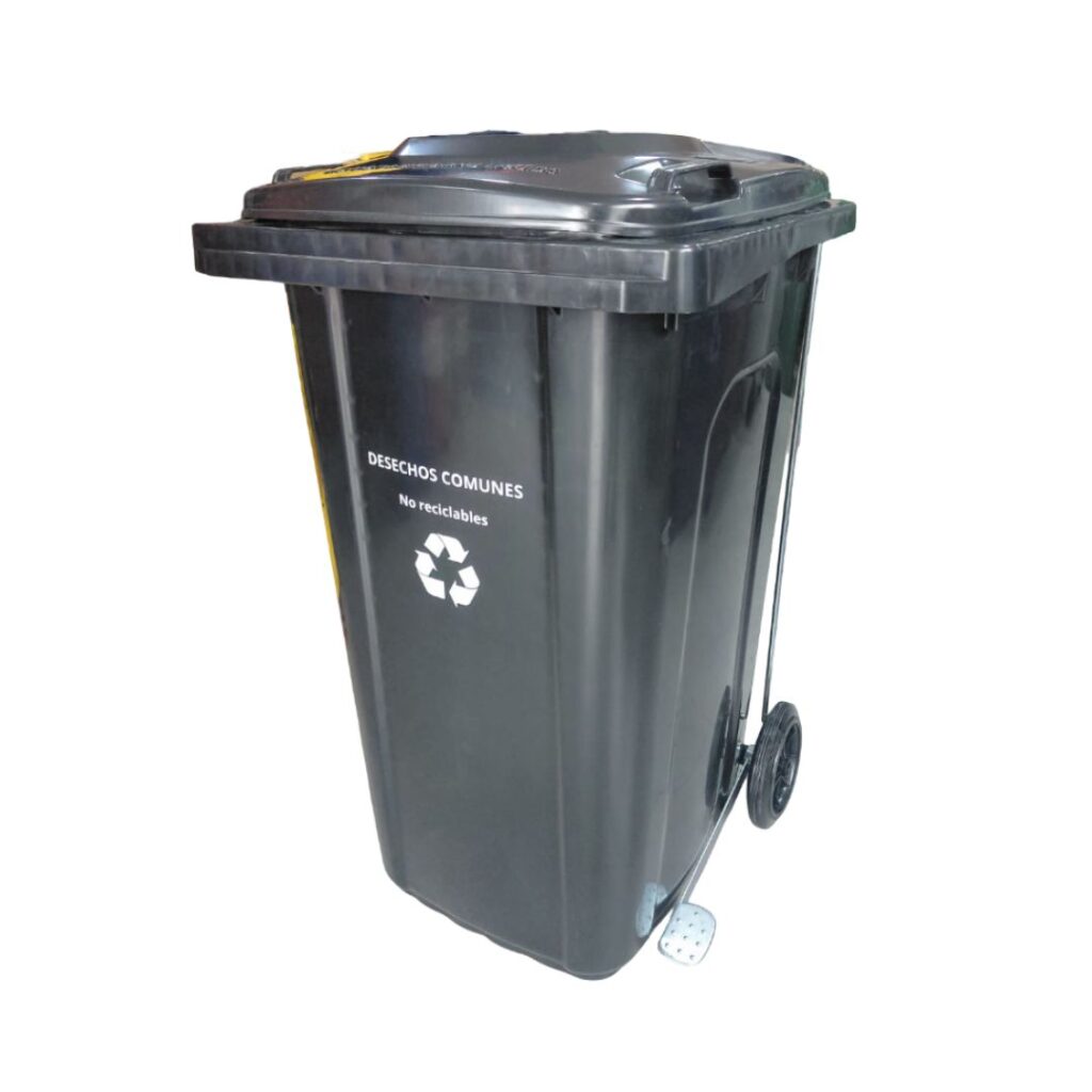 Contenedor de residuos negro 240 litros
