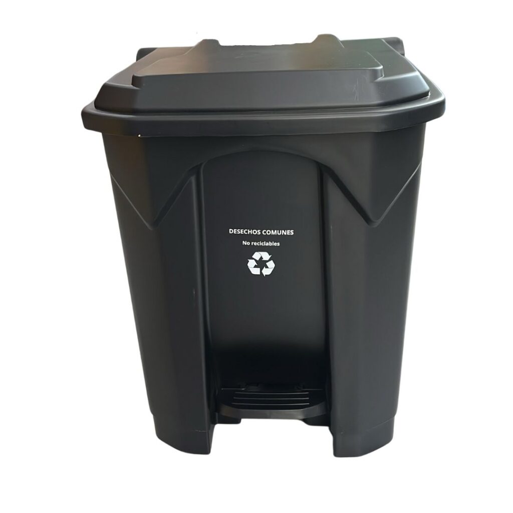 Contenedor de residuos negro 25-30 lts | Insumos Industrial e ...